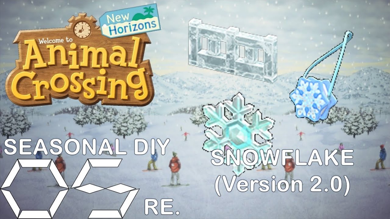 Animal Crossing: New Horizons - Seasonal DIY #5 RE.: Snowflakes ...