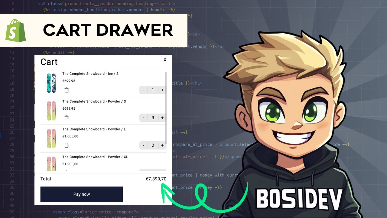 [LIVE SHOPIFY DEVELOPMENT] Ajax Cart Drawer (2) | Coding a shopify theme from scratch! - YouTube