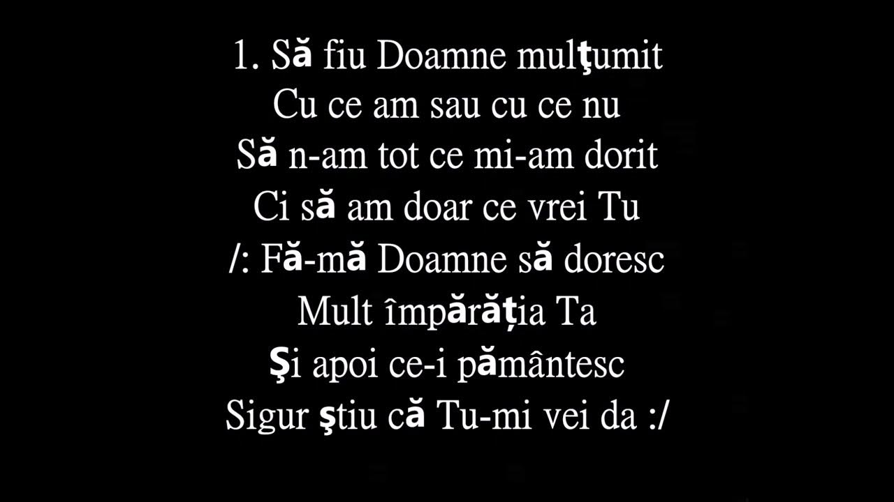 Sa fiu Doamne multumit negativ - YouTube