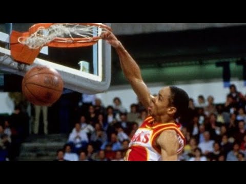 5 foot 7 Spud Webb wins 1986 Dunk Contest - YouTube