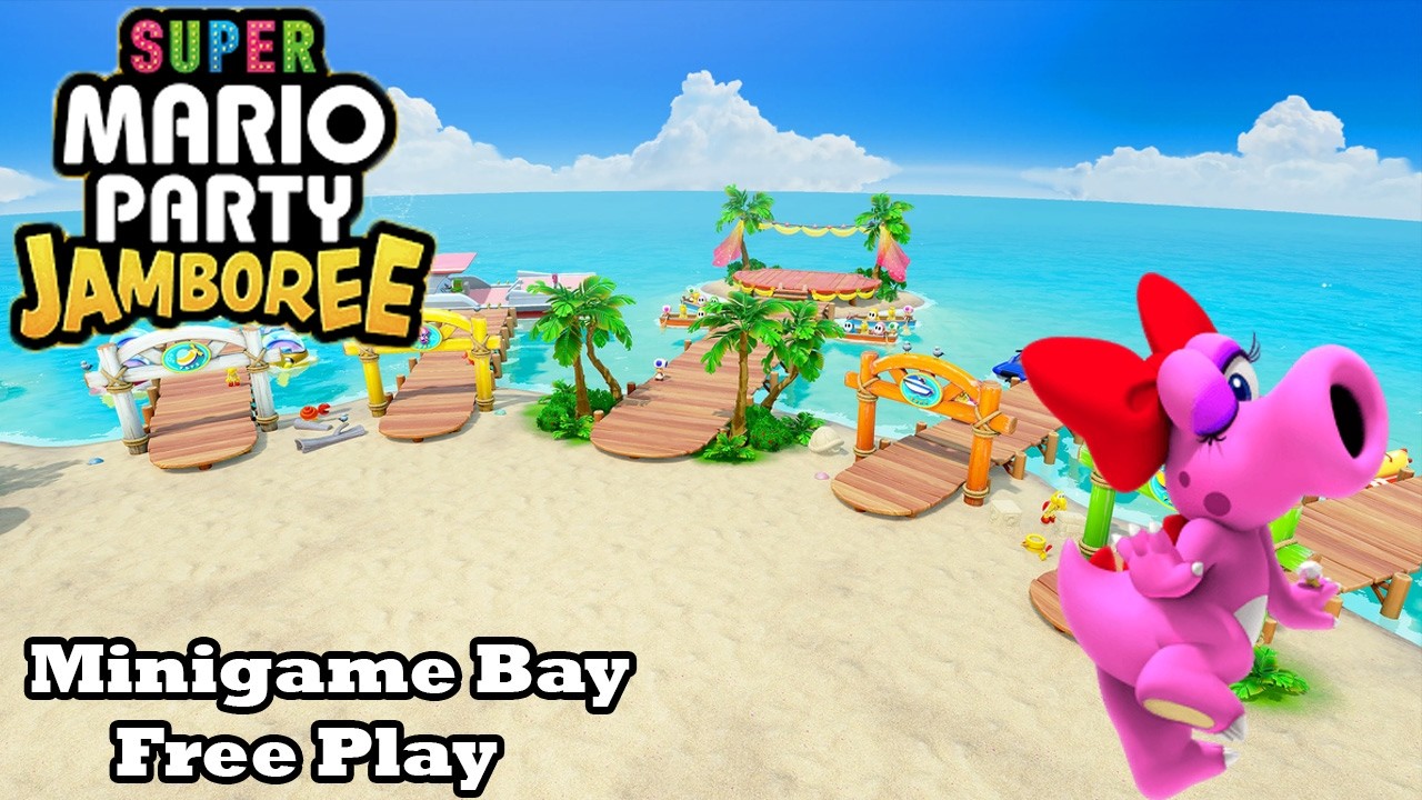 Slim Plays Super Mario Party Jamboree - Minigame Bay - Free Play - YouTube