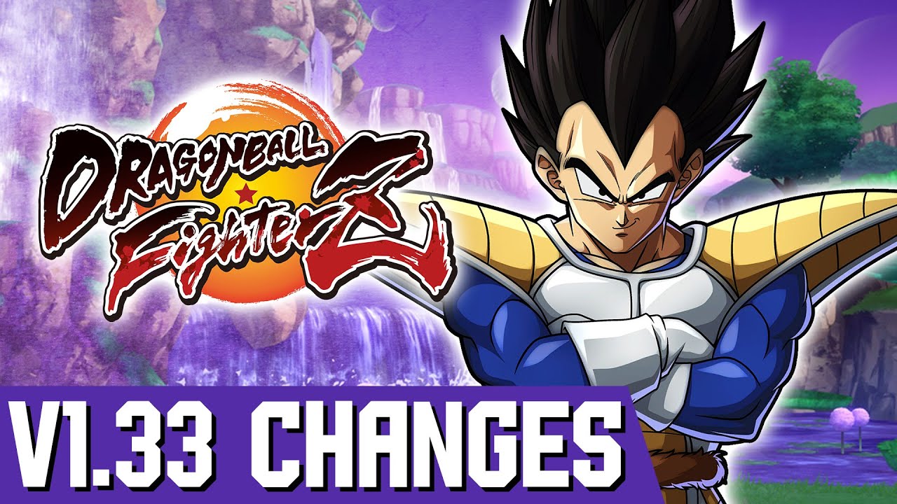 [DBFZ] Base Vegeta ALL v1.33 patch changes - YouTube