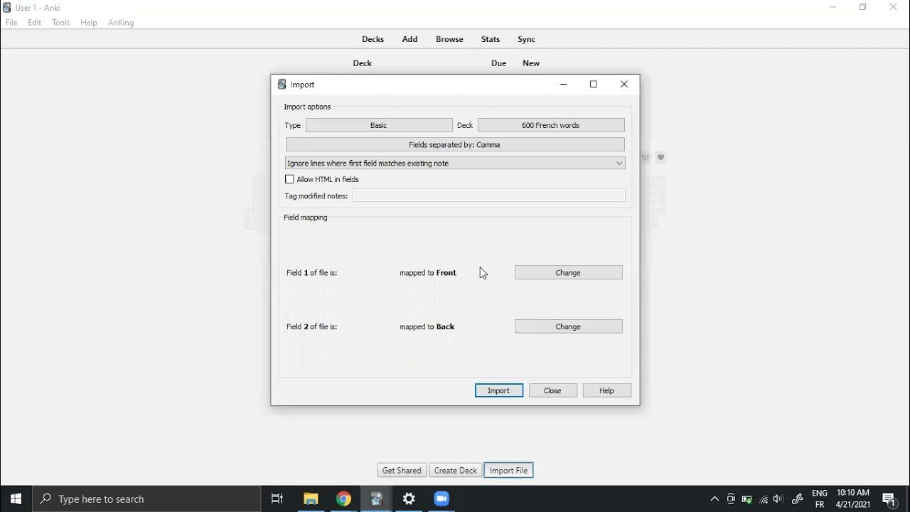 How to import flashcards to Anki from a CSV file (easy) - YouTube