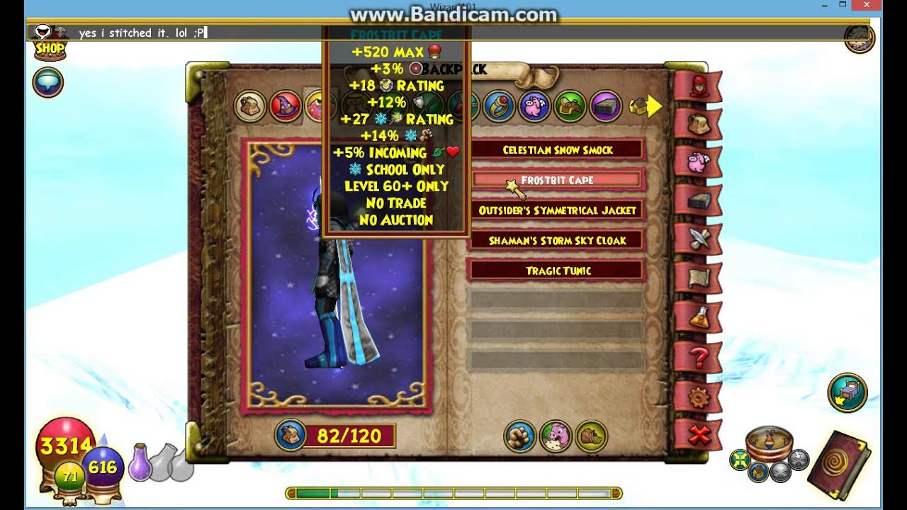 Wizard101 frostbit waterworks gear - YouTube