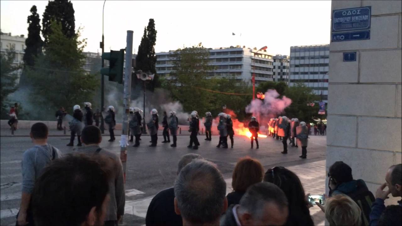 Syntagma Square Protests May 2016 - YouTube
