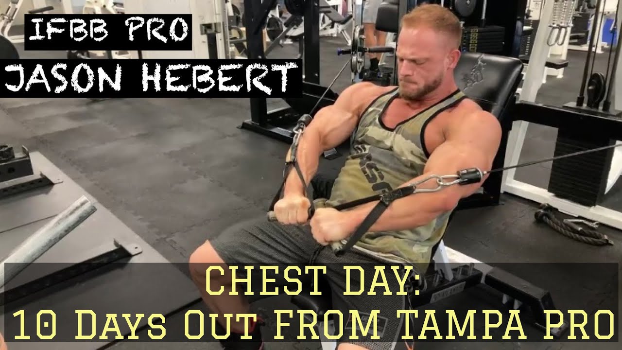 IFBB Pro Jason Hebert trains chest in preparation for the 2021 Tampa ...