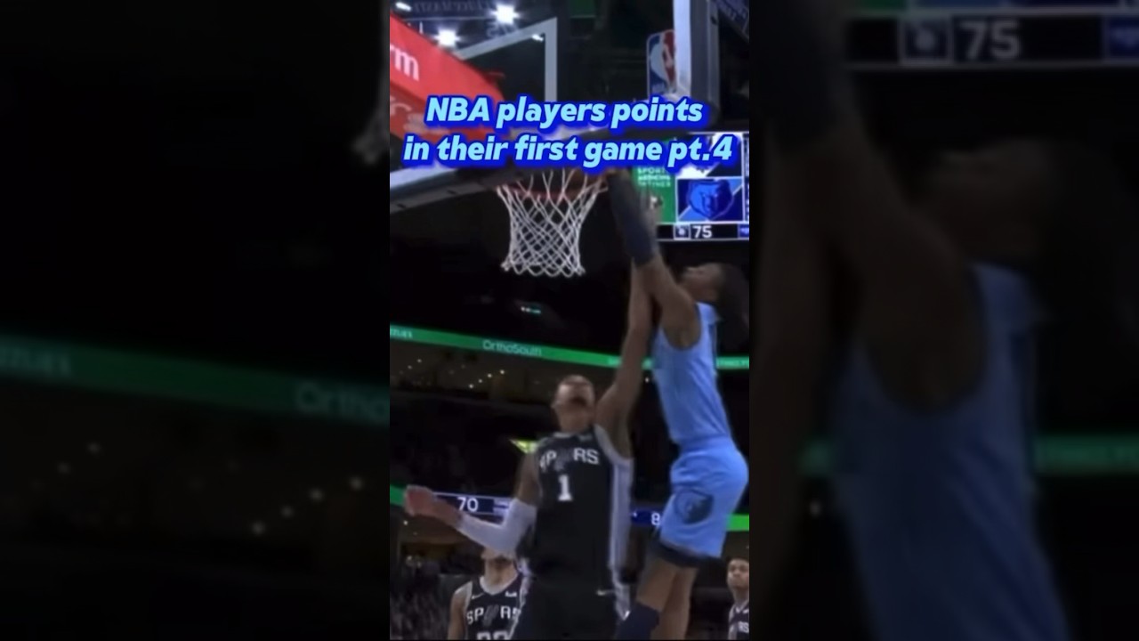 NBA players point count in their first game Pt.4#shorts #nba #viral ...