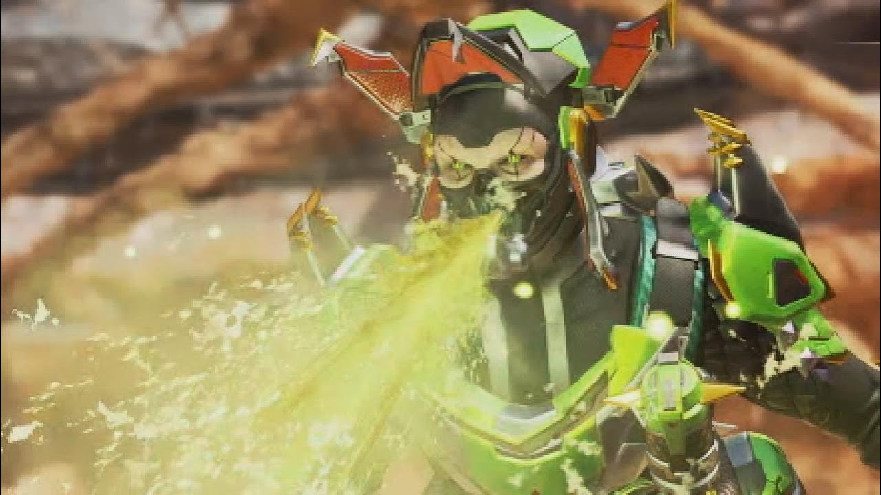 Caustic's mythic skin finisher on everyone - YouTube