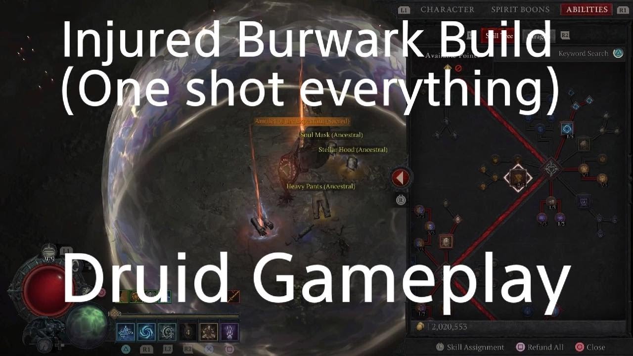 Diablo IV - Earthen Bulwark Druid Build \ Staff of Crone Viable \ One ...