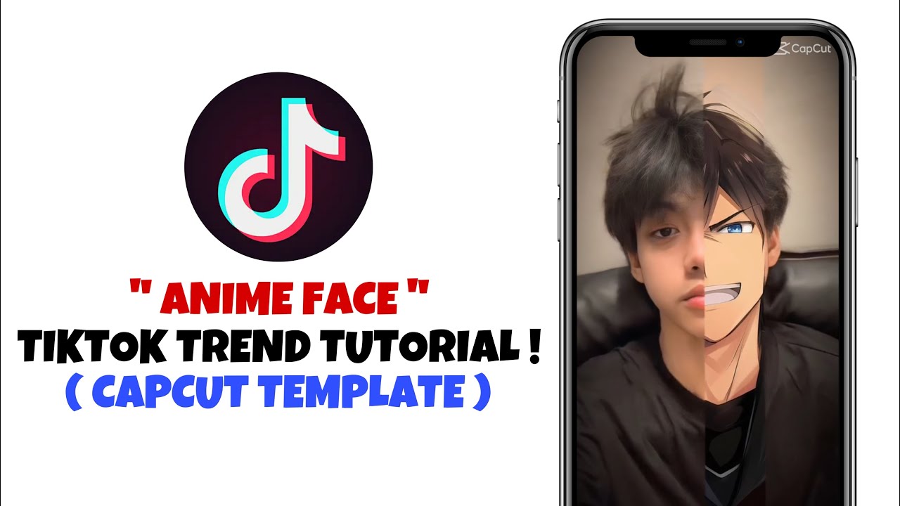 Anime face capcut template | anime face tiktok trend tutorial ...
