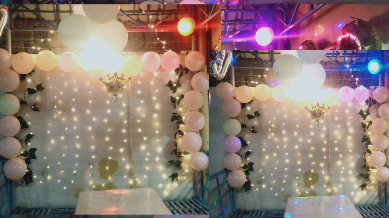 PARTY SET UP | SIMPLE BIRTHDAY PARTY SET UP | BACKDROP IDEAS | MARYANN ...