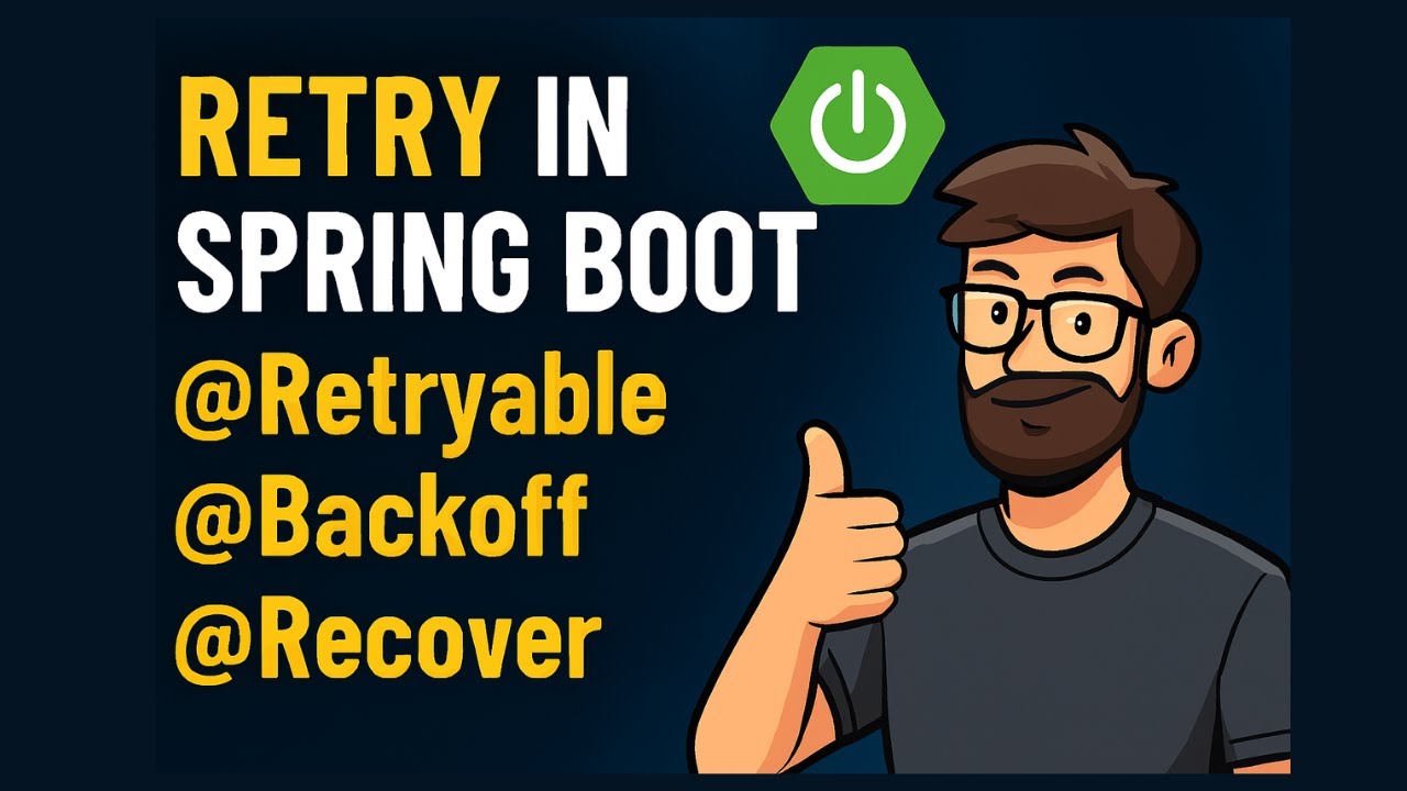 Retry in Spring boot | @Retryable | @Recover | @Backoff - YouTube