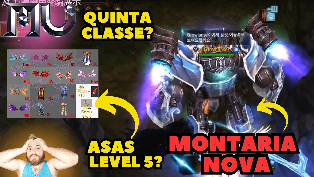 ASAS LEVEL 5 E QUINTA CLASSE NO MU ONLINE? ATUALIZAÇÕES DO MU SEASON 19 ...