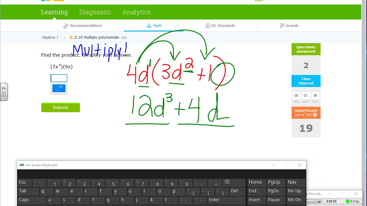 IXL Multiply Polynomials - YouTube