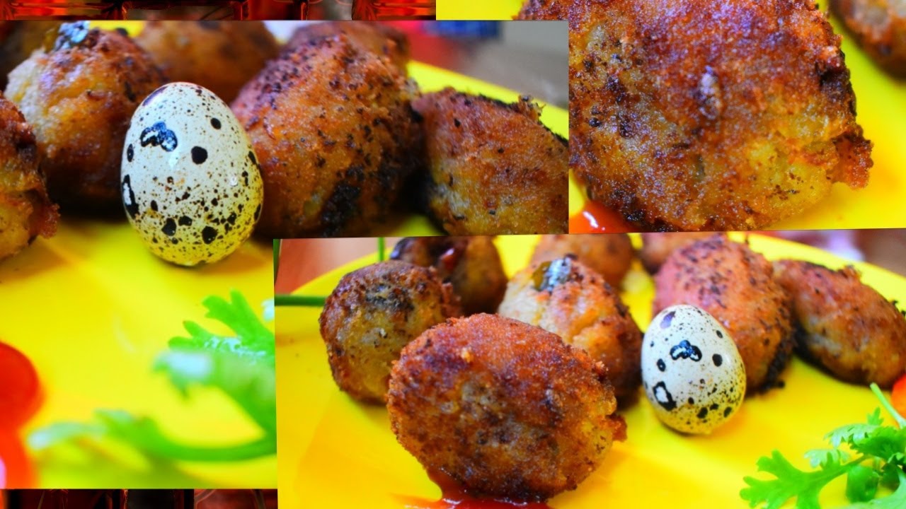 കാടമുട്ട കട്ട്ലറ്റ് | Egg Cutlets | Quail Eggs - YouTube