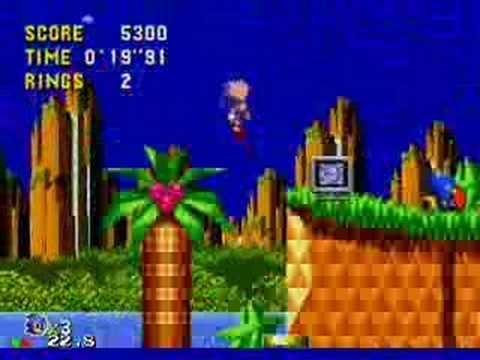 Sega-cd Sonic Cd(zone 1 with boss battle) - YouTube