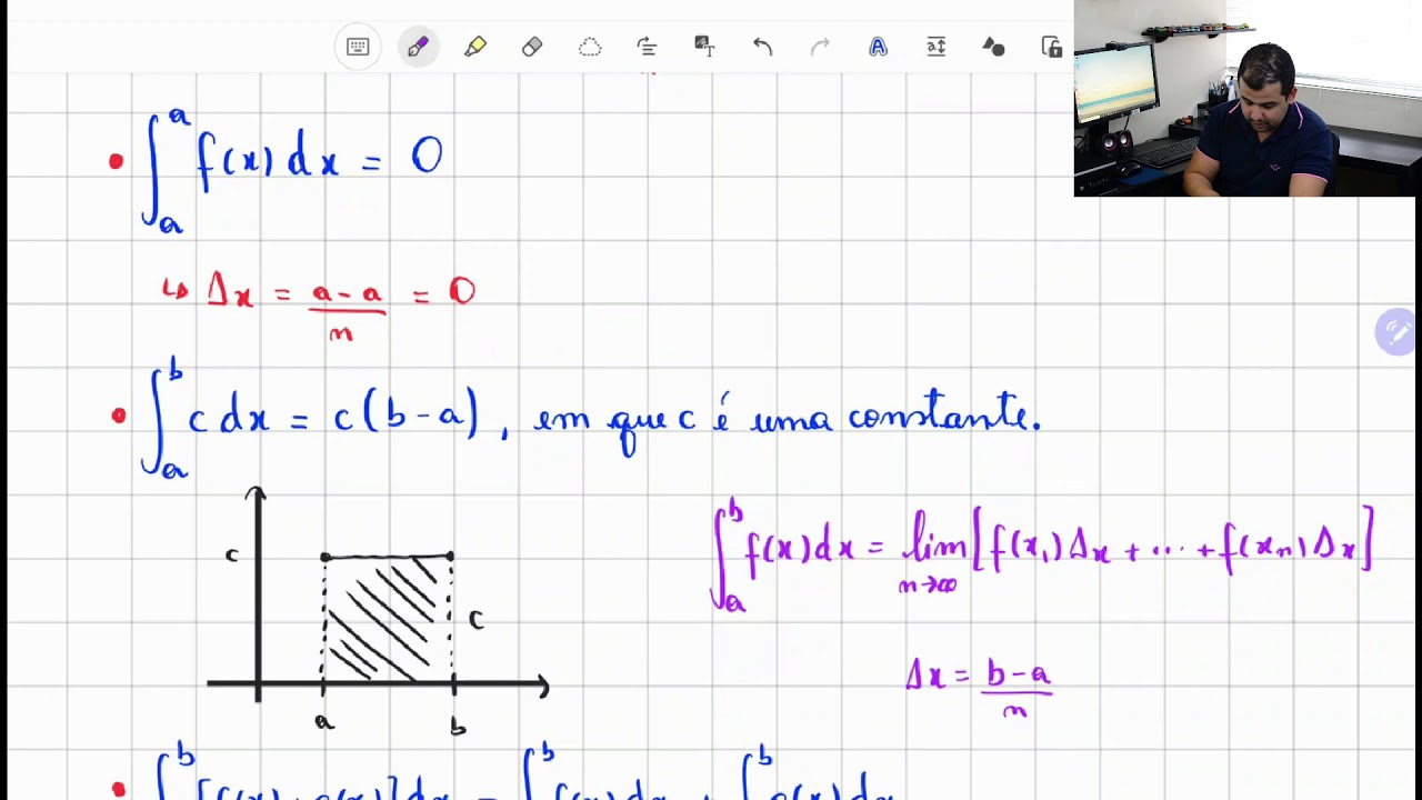 Cálculo 2 - Aula 6 - Propriedades da Integral Definida - YouTube
