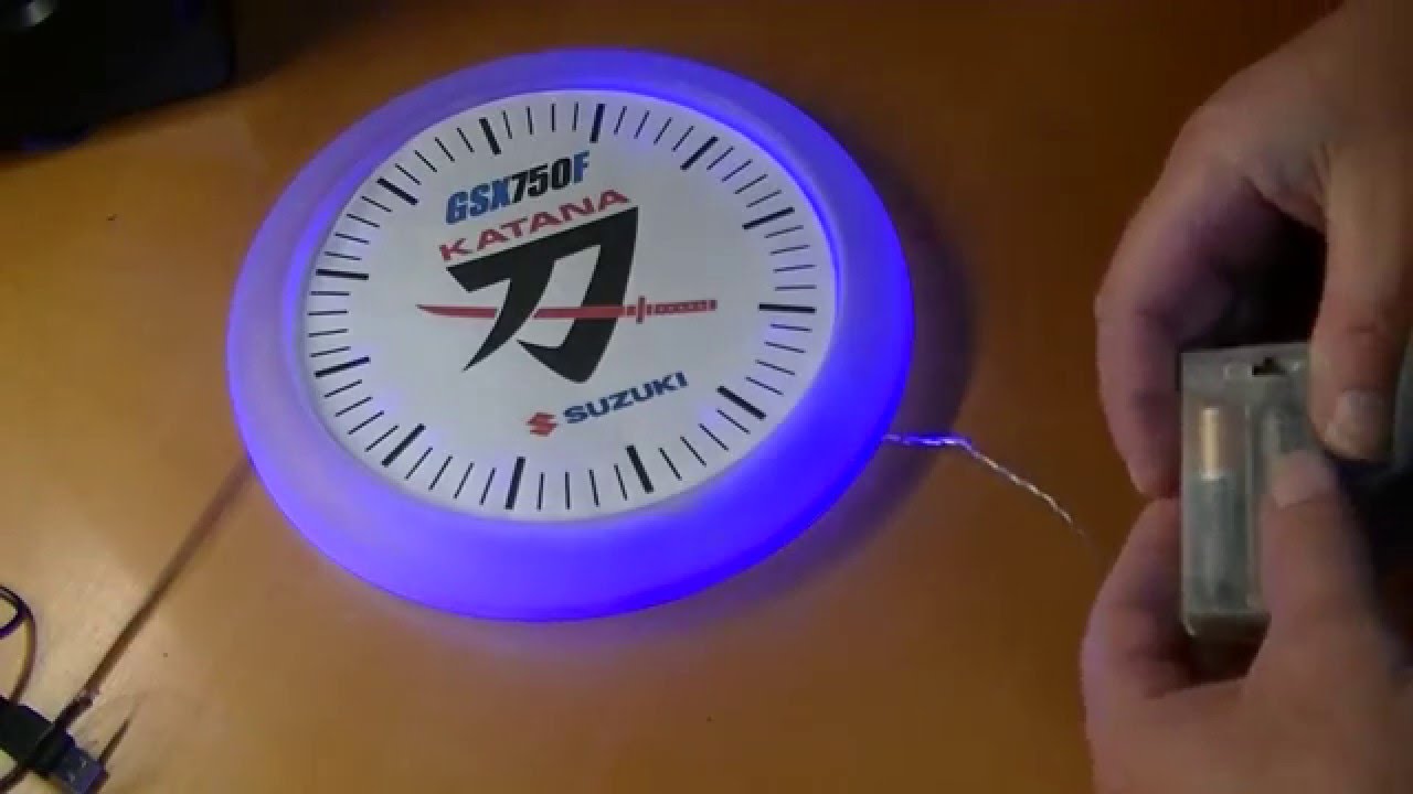 Make Suzuki Katana Clock - Mod old one - YouTube