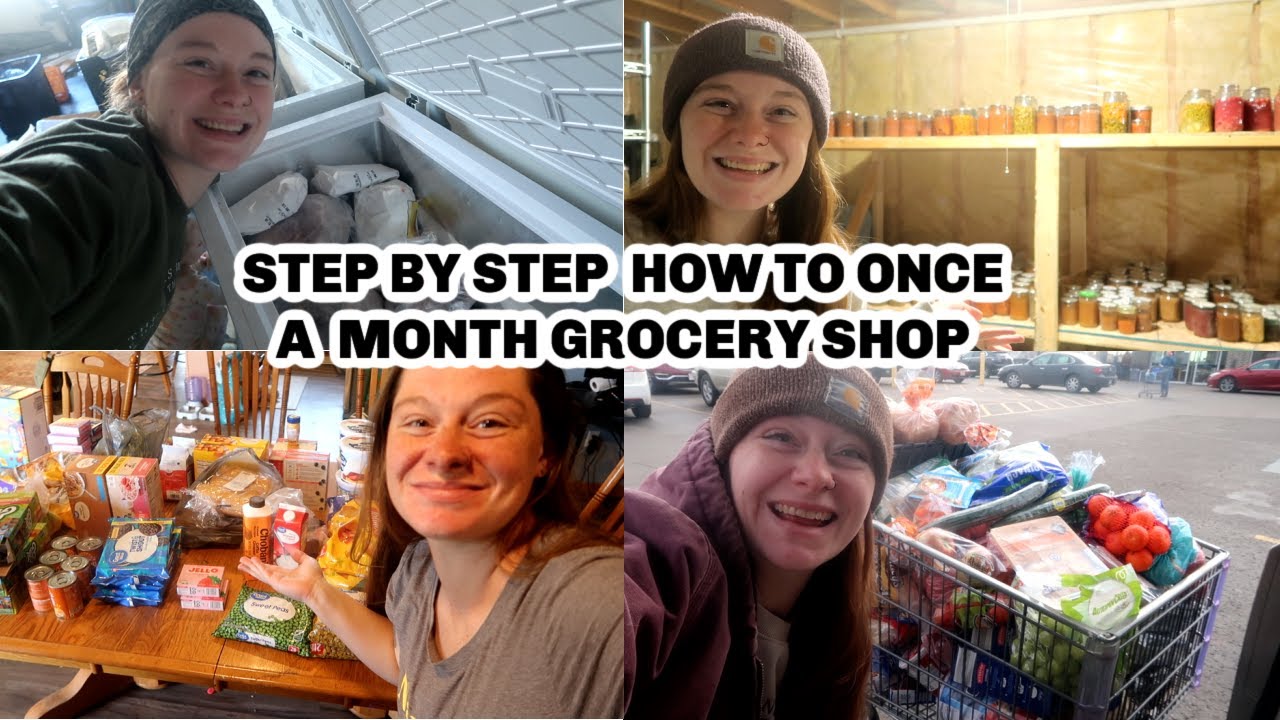 HOW TO ONCE A MONTH GROCERY SHOP STEP BY STEP | BUDGET GROCERY SHOPPING ...