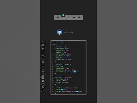Navigation Menu indicator using HTML CSS & JavaScript - YouTube