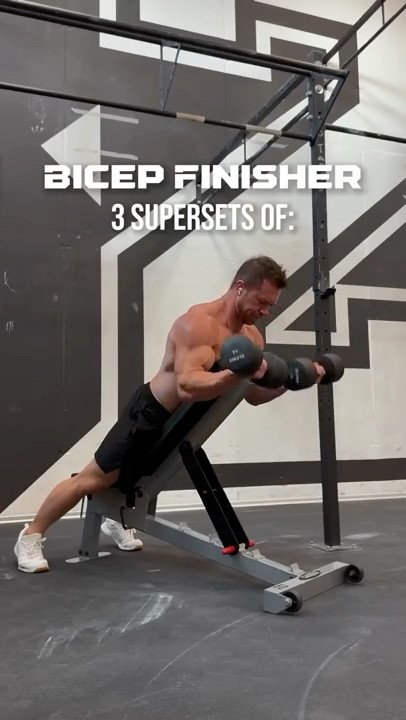 Bicep Finisher: Spider Curl Dropset V2 - YouTube