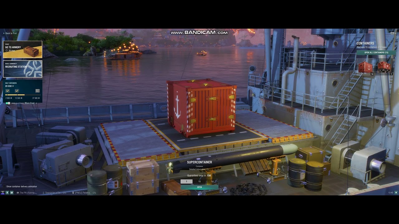 22 Super container from Festive rewards for port ship World of Warships ...