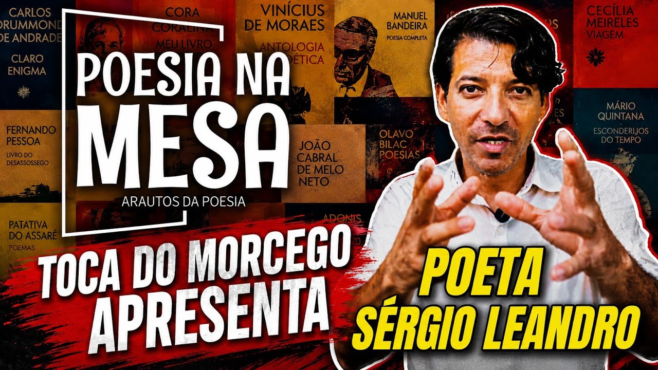 Poesia na mesa - Poeta Sérgio Leandro - YouTube