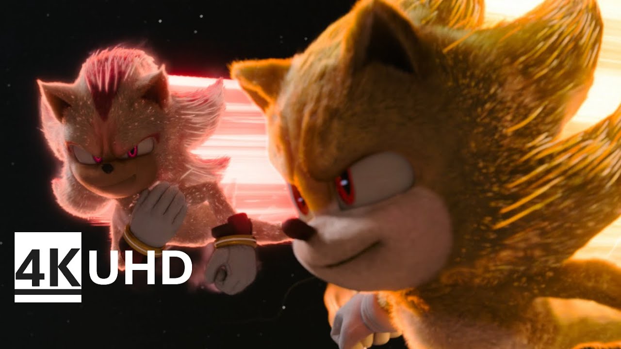 Sonic & Shadow vs Robots | Sonic the hedgehog 3 | 4K UHD - YouTube