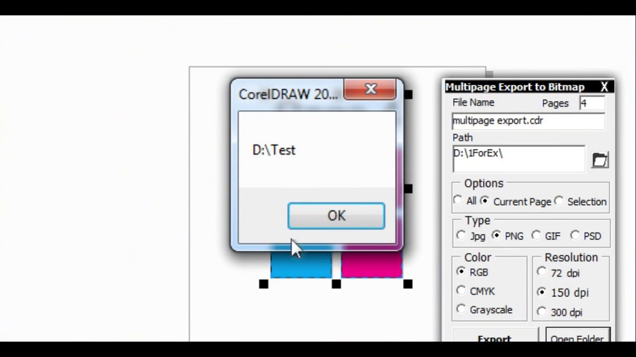 CorelDraw Macro Multi Page export in hindi - YouTube