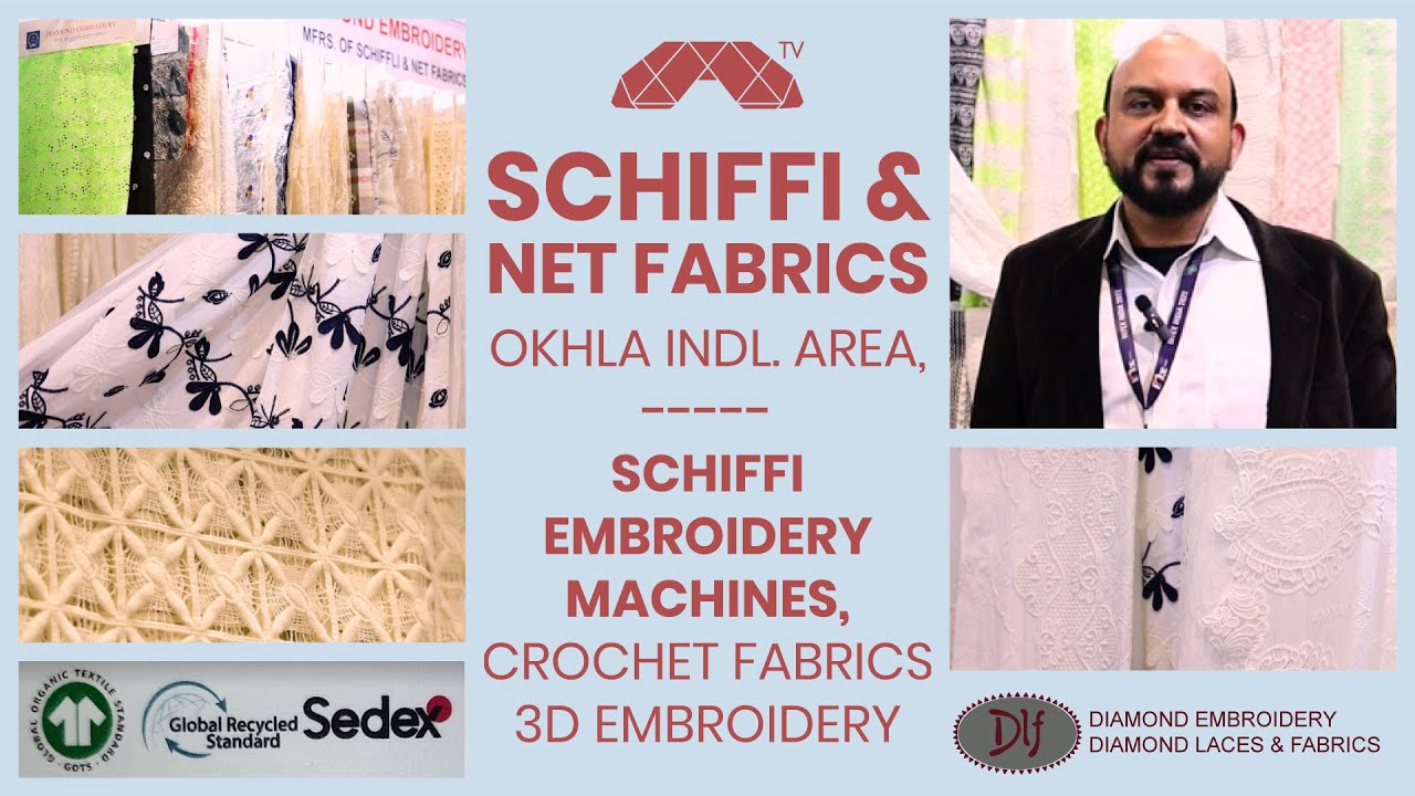 Schiffli & Net Fabrics | DIAMOND EMBROIDERY | INTEX SOUTH ASIA 2022 ...