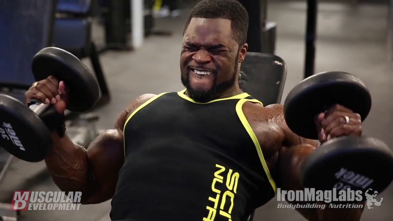 IFBB Pro Brandon Curry Trains Arms And Shoulders For The Arnold Classic ...