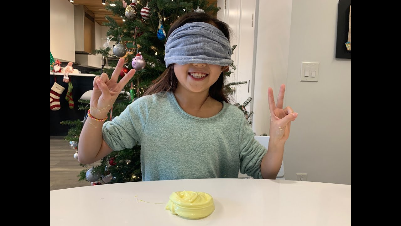 Blindfold Slime Challenge - YouTube