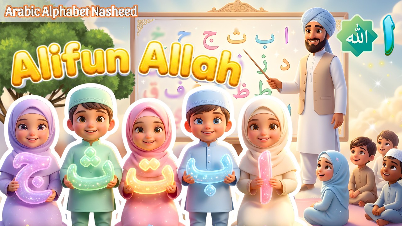 Alifun Allah Ba Baitullah | Arabic Alphabet Nasheed | 3D Animated ...