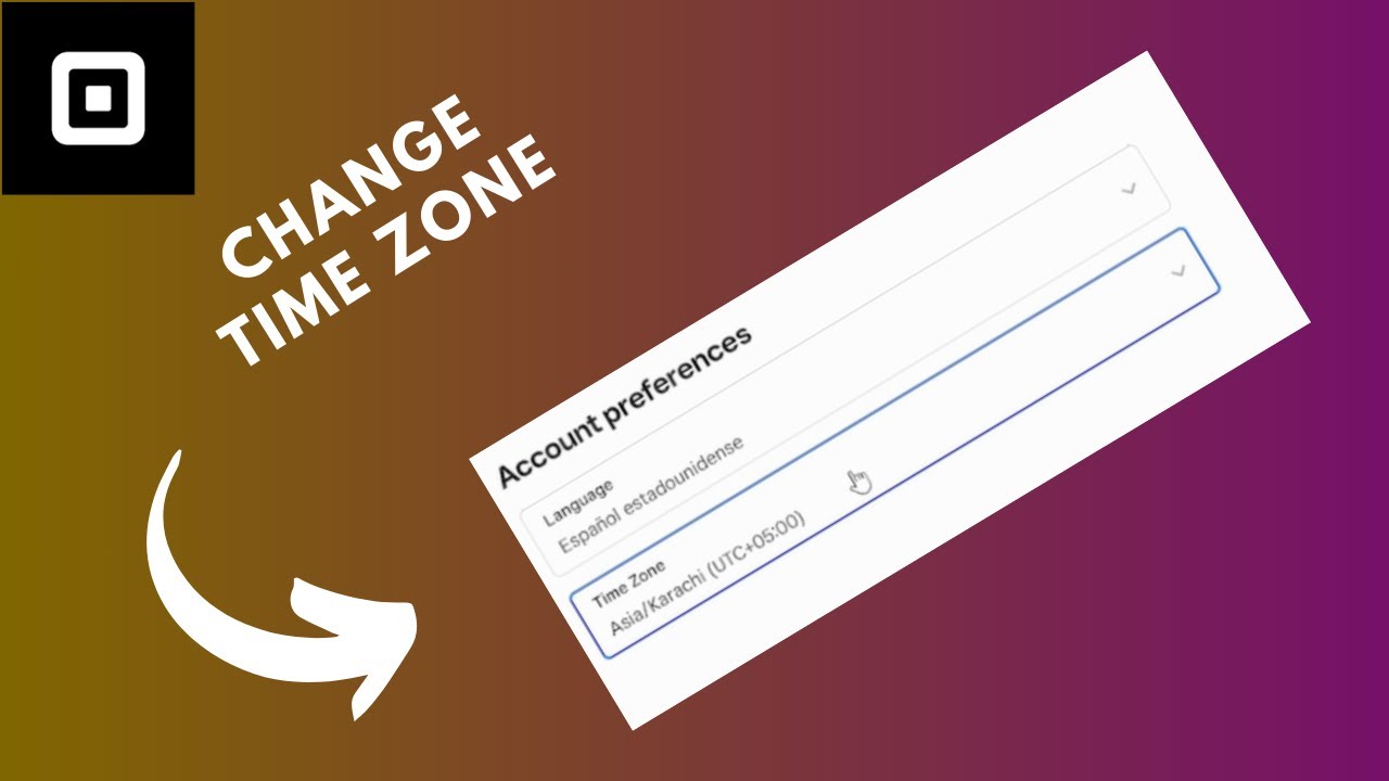 how to change time zone on square - YouTube
