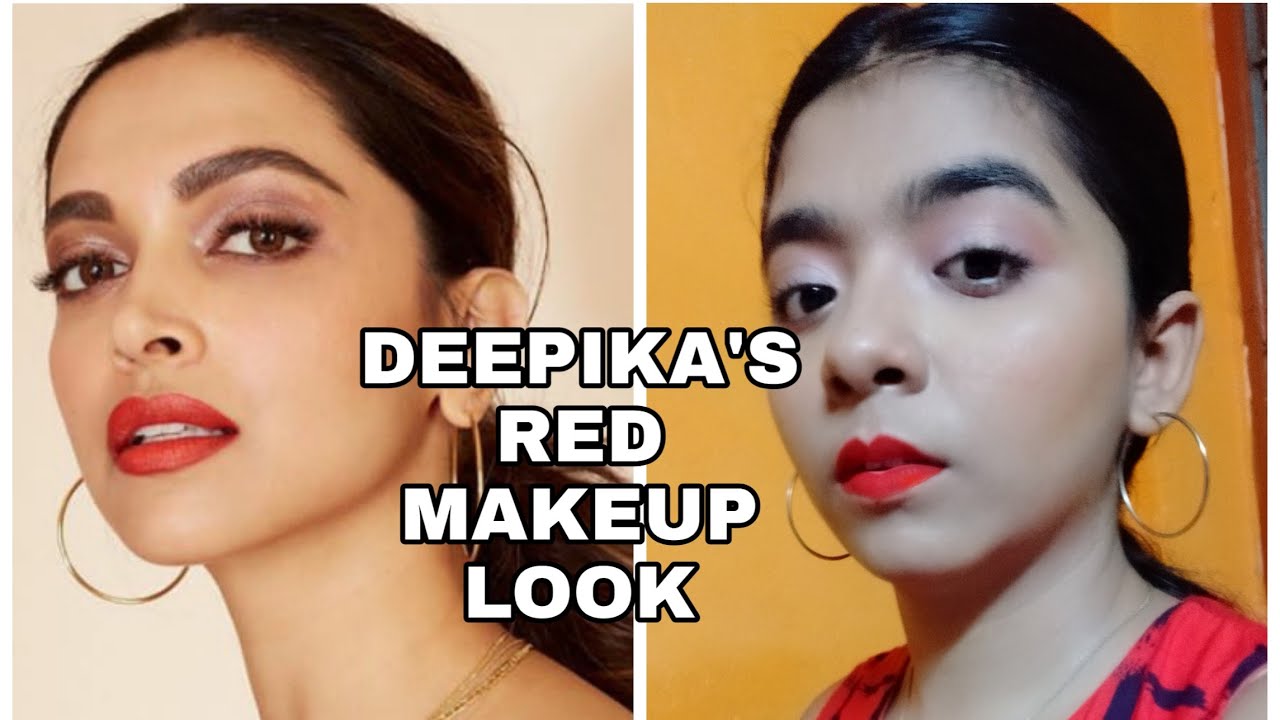 *DEEPIKA'S * RED MAKEUP LOOK|| NUDE EYES|| RED LIPS|| SUBSCRIBE ...