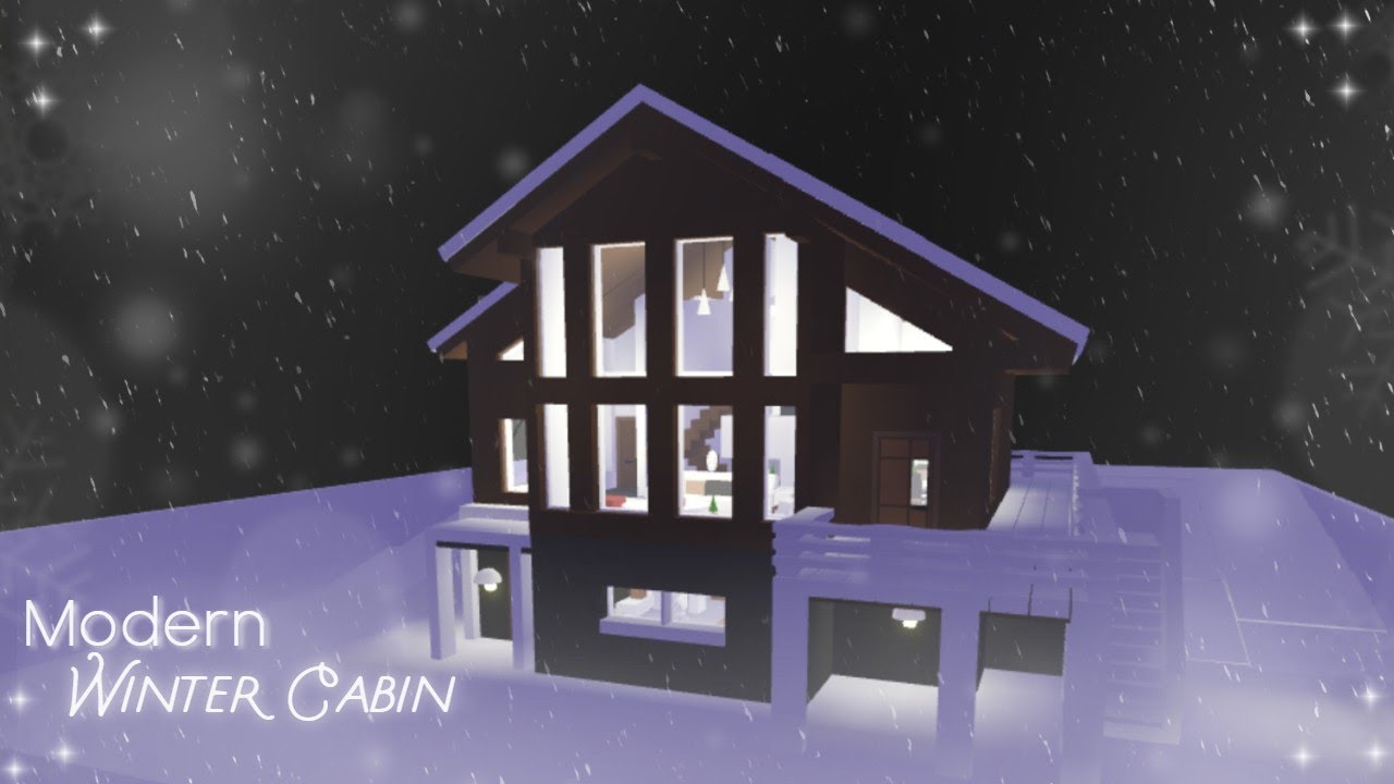 Modern Winter Cabin || Glitch Build || Roblox Adopt Me - YouTube