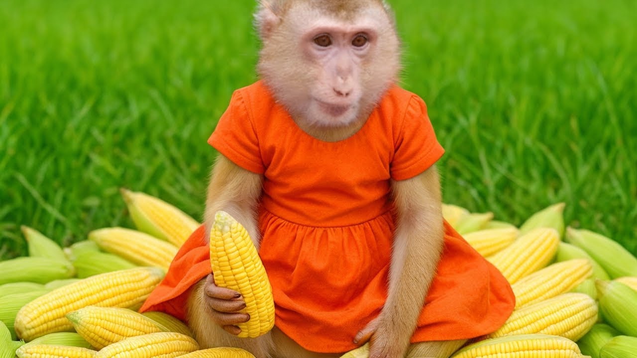 YaYa and Shally pick corn to help mom cook. - YouTube