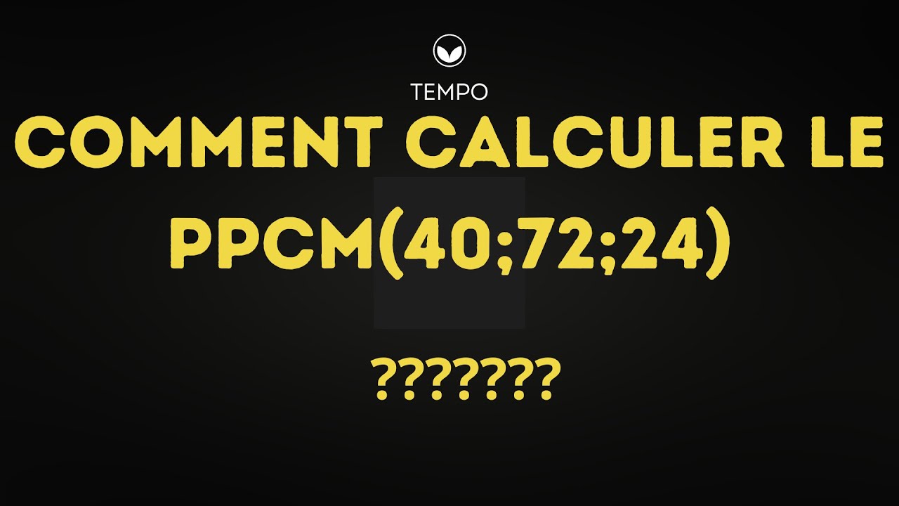 Calcul de PPCM - YouTube