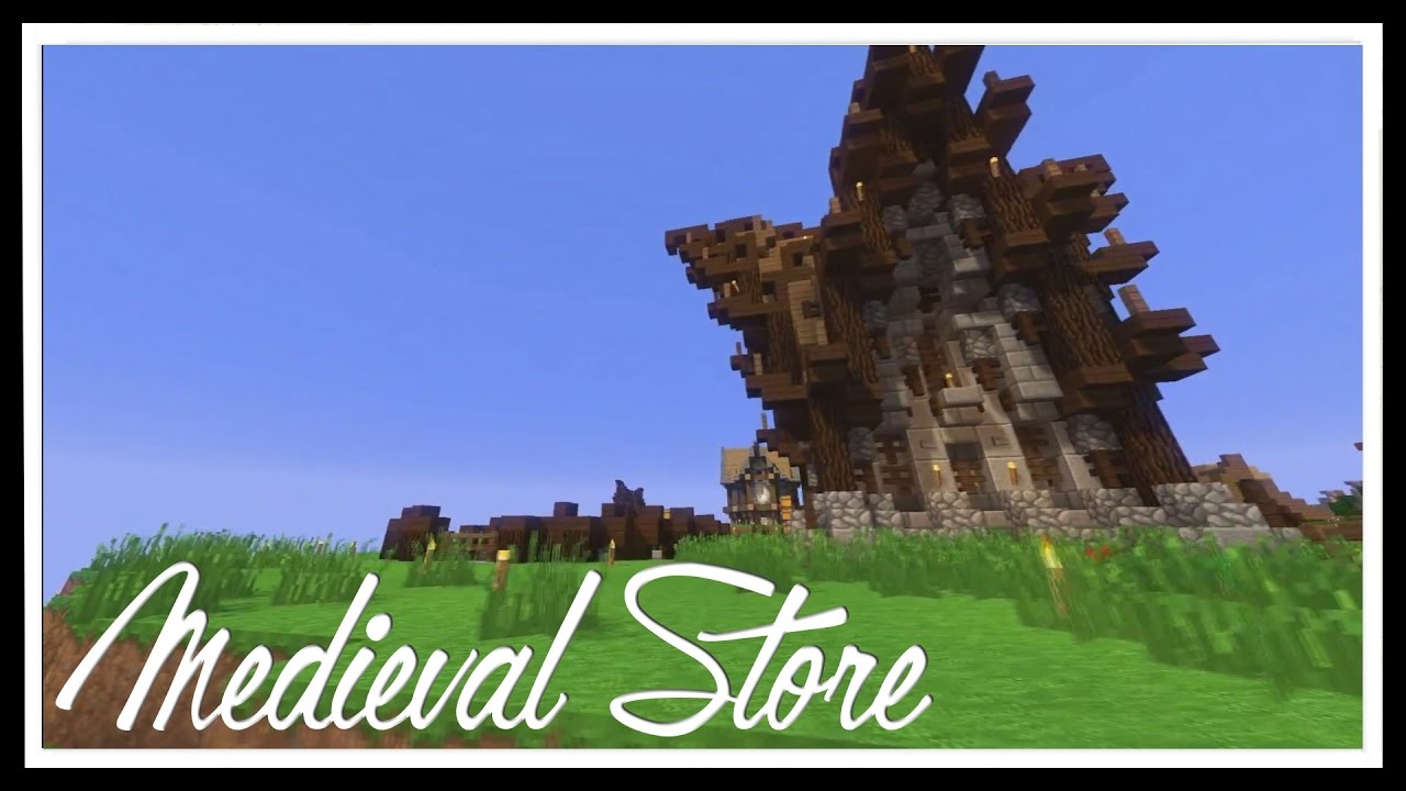 [Minecraft Timelapse] Medieval Store - YouTube