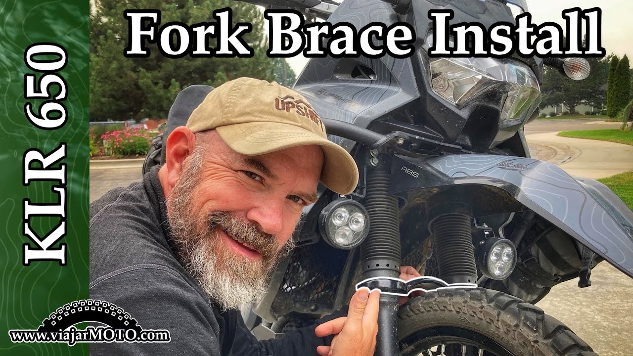 Installing a Fork Brace from SuperBrace on a 3rd-Gen KLR650… - YouTube