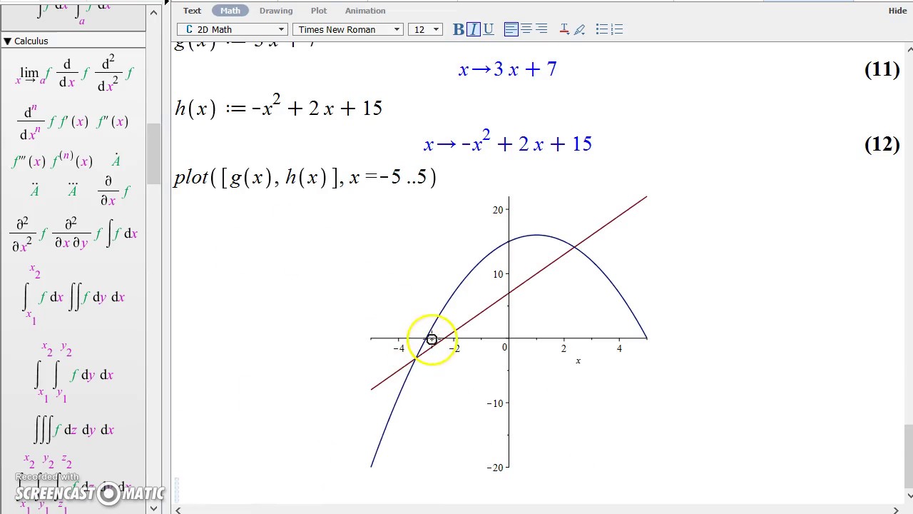 Integralregning i Maple - YouTube