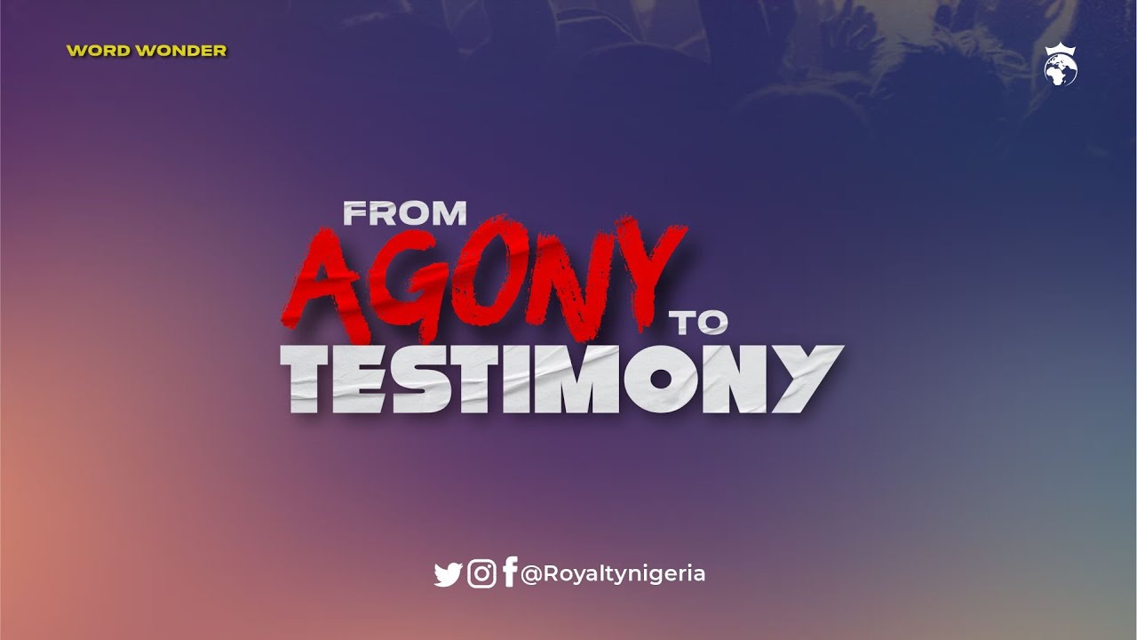 WORD WONDER - DAY 2 (FROM AGONY TO TESTIMONY) 16-04-22 - YouTube