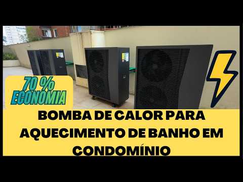 Central Térmica de Condomínio com Bomba de Calor Economizando Gás GLP