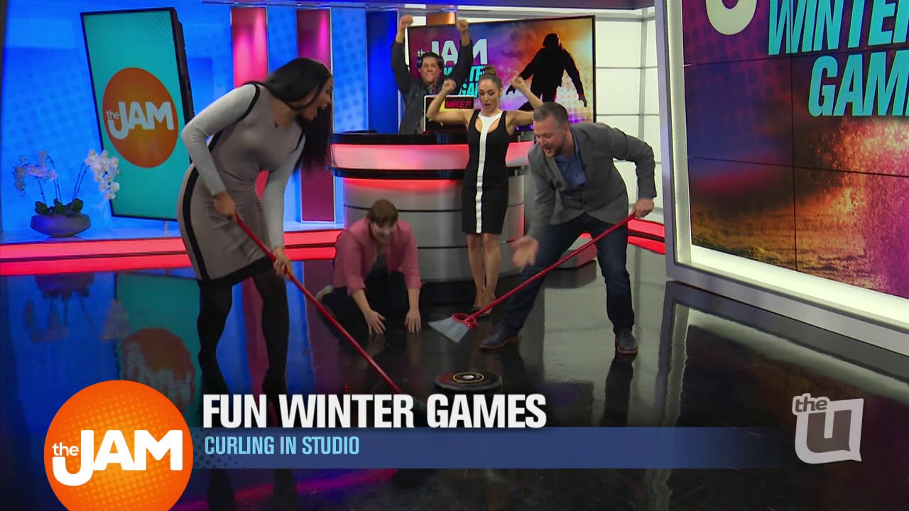 DIY Curling Winter Game with a Roomba - YouTube
