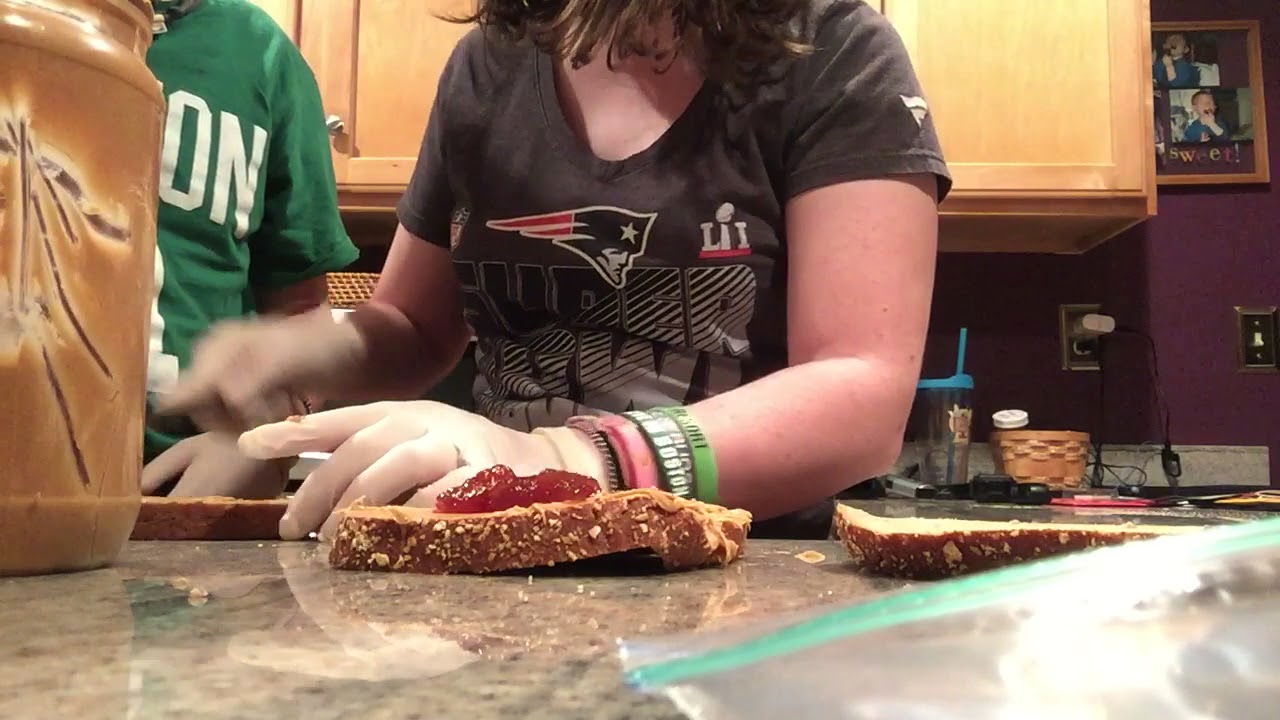 How to make. PB&J Sandwich 2 - YouTube