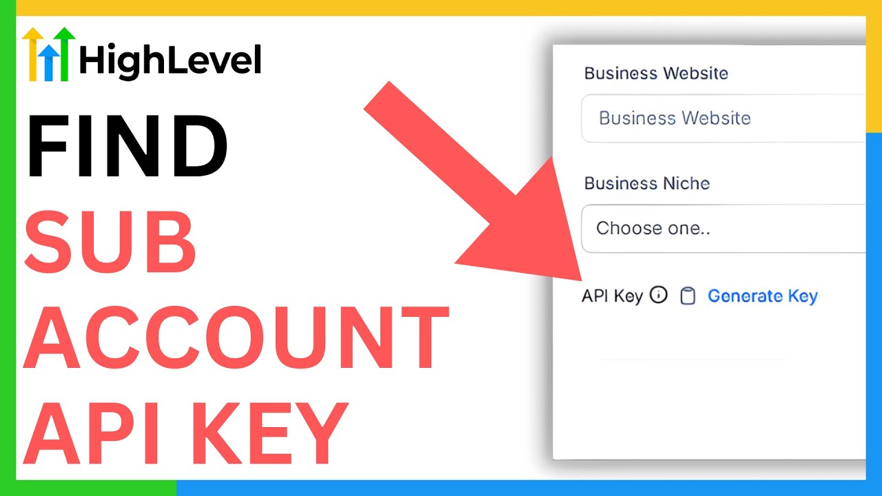 How to Find Sub Account API Key in GoHighLevel [QUICK GUIDE] - YouTube