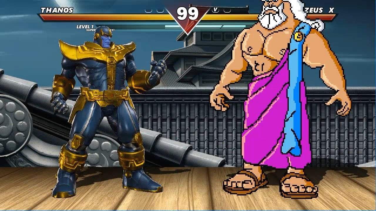 Zeus vs Thanos Thanos vs Superman - High Level Intense Fight! - YouTube