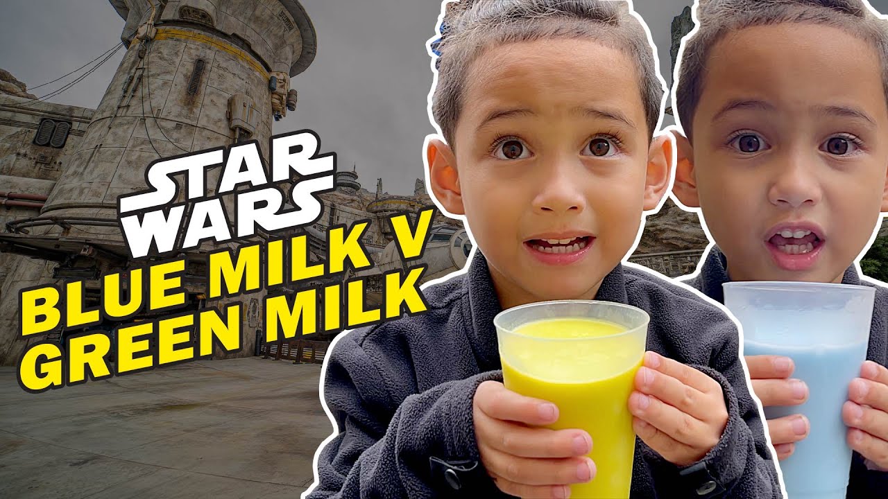 Trying Star Wars Milk at Galaxy’s Edge Disneyland - YouTube