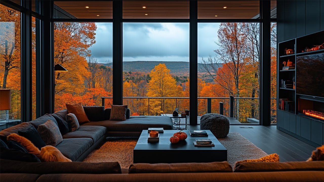 A Cozy Rainy October Evening From Your Penthouse In Vermont🍂 Fall ...