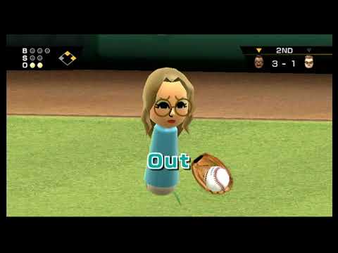Wii Sports Baseball Hiroshi vs Cole - YouTube